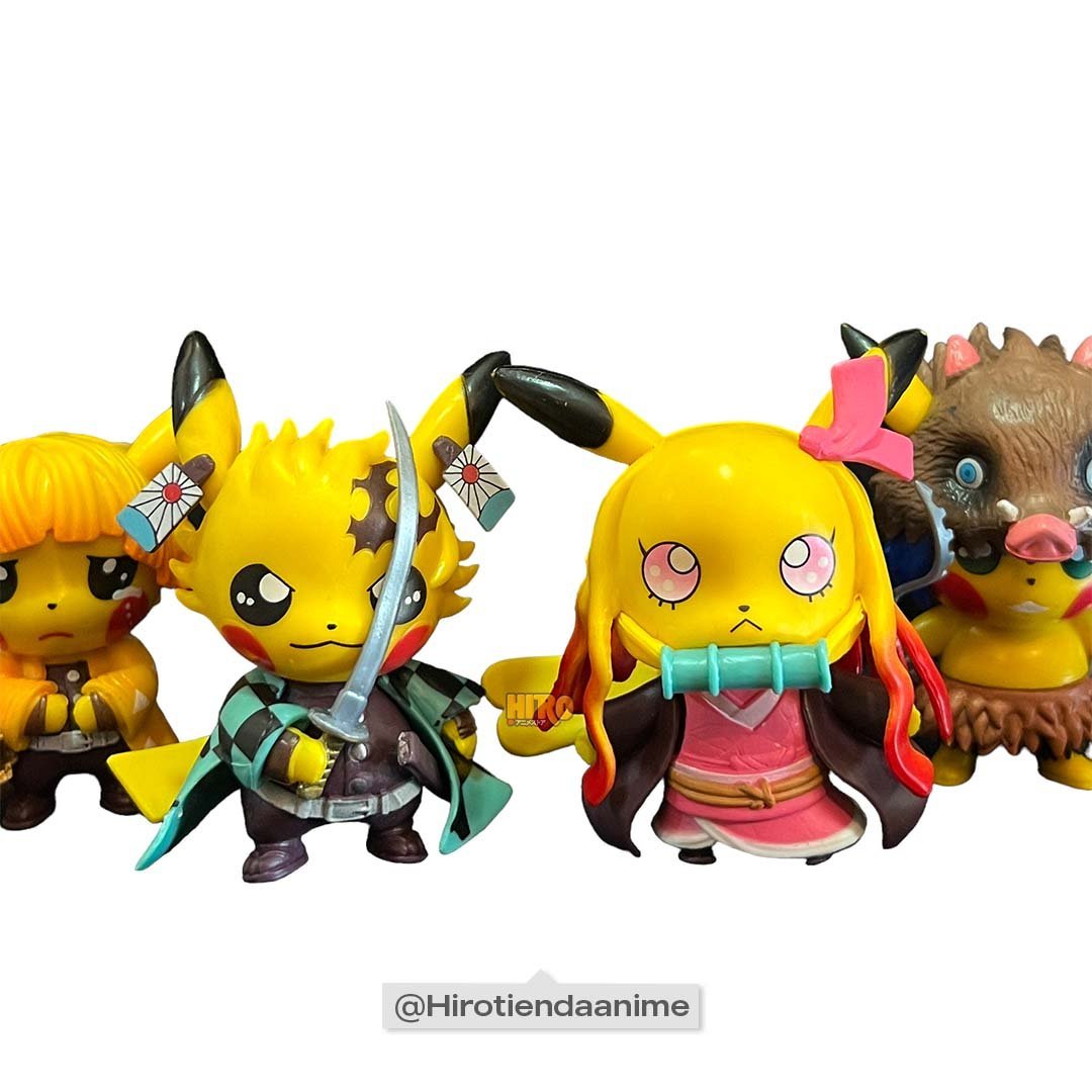 Figuras Chibis Pikachu X Kimetsu No Yaiba - Hiro tienda anime