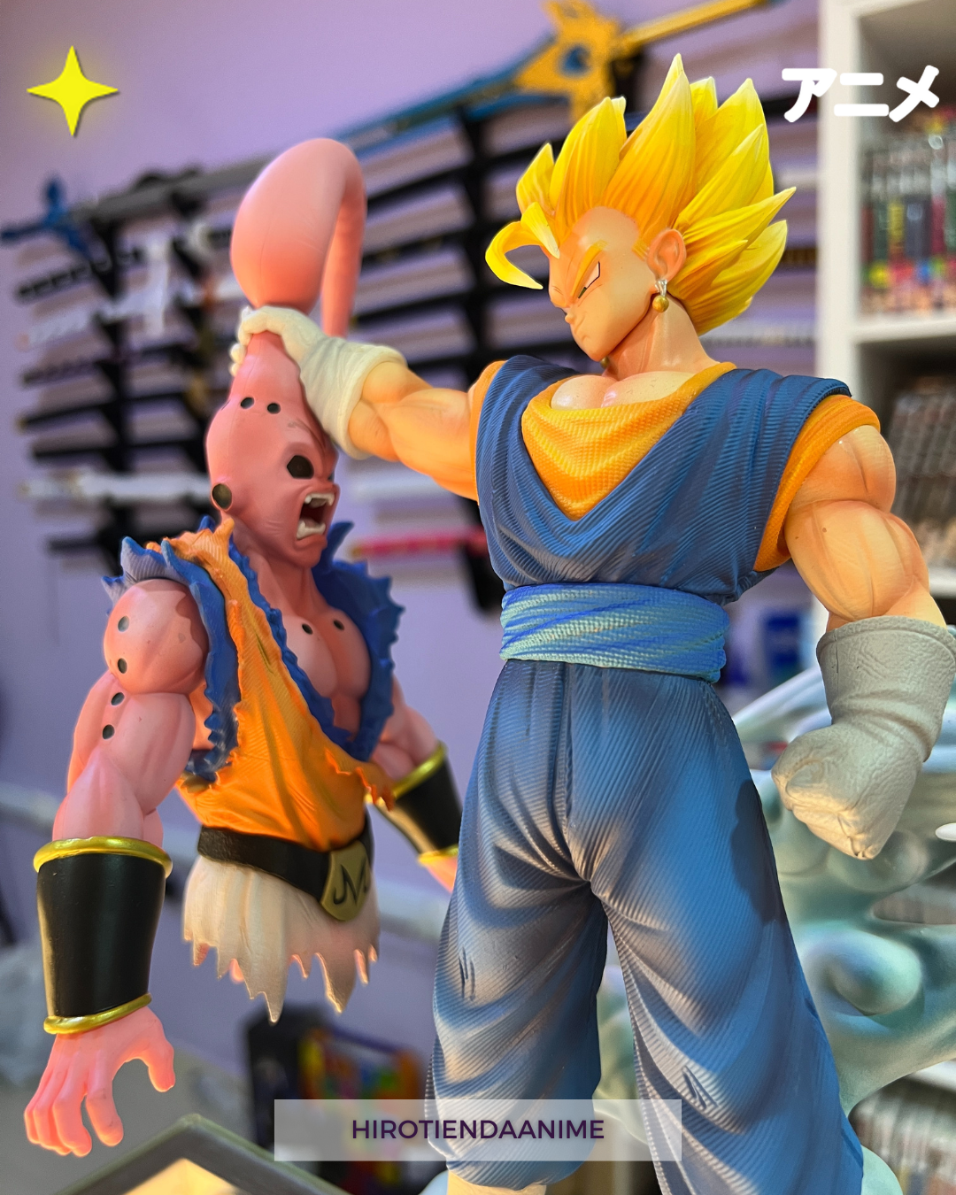 Figura Super Vegetto vs Majin Buu-Dragon Ball - Hiro tienda anime